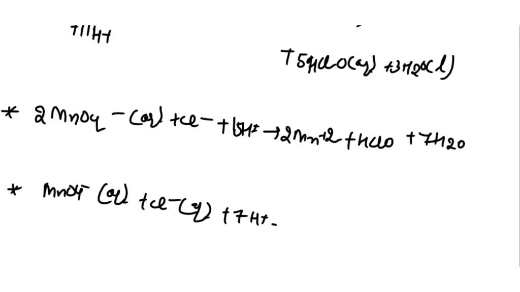 SOLVED: (Balancing Redox Reactions) What is the correct balance ...