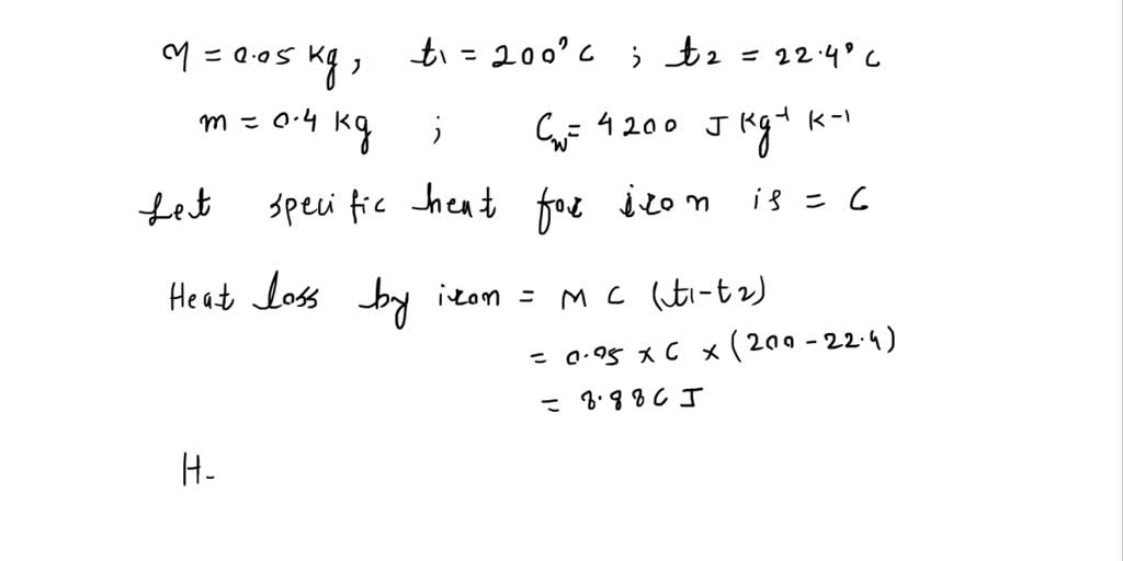 SOLVED A 0 050 Kg Ingot Of Metal Is Heated To 200 0 C And Then SOLVED A 0 050 Kg Ingot Of Metal Is Heated To 200 0 C And Then