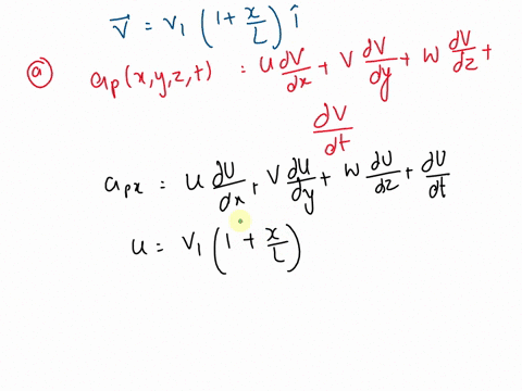 2) Consider a one-dimensional, steady, incompressible flow...