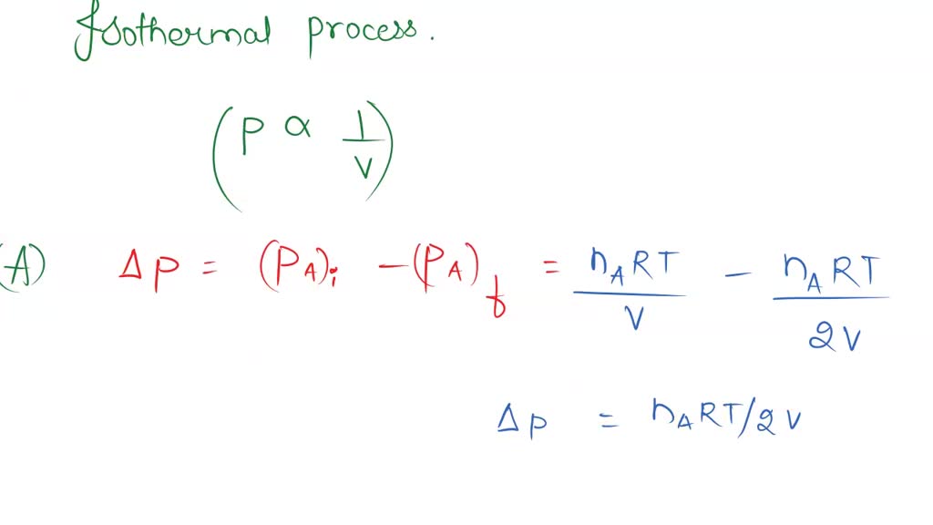 SOLVED: "Two identical containers A and B with frictionless pistons contain the same ideal gas ...
