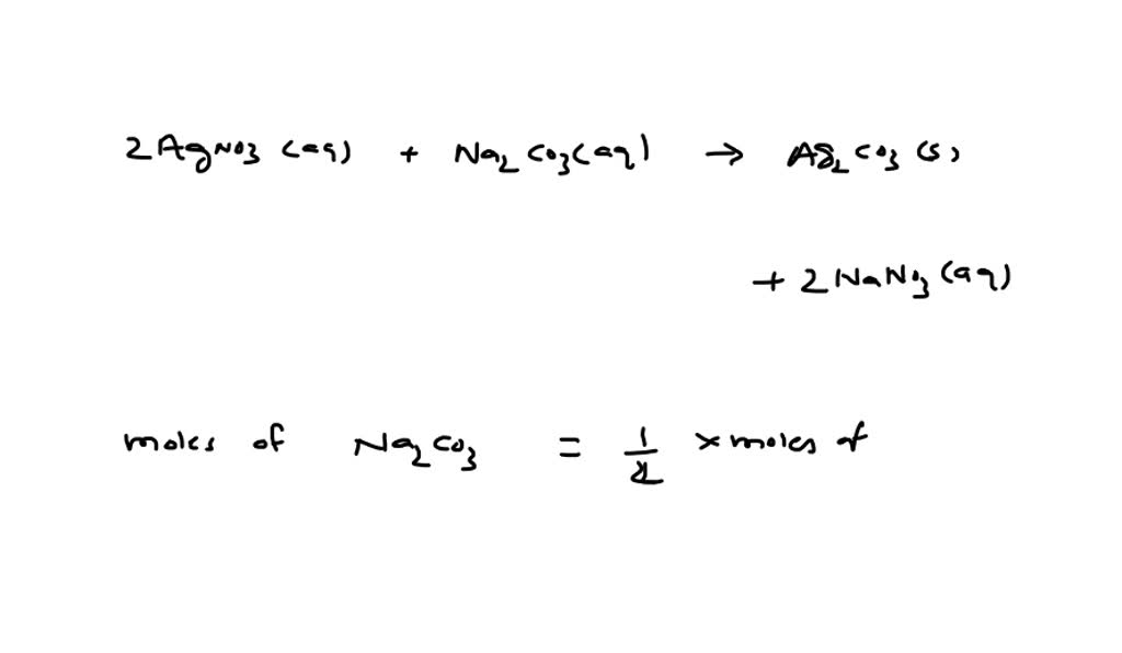 SOLVED: What will be the molar analytical concentration of Na2CO3 in the solution produced when ...