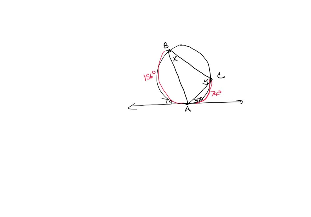 SOLVED: 142° B D A, B and C are points on the circumference of a circle ...