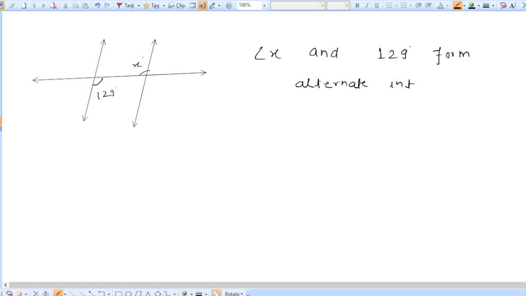 SOLVED: "Below are two parallel lines with a third line intersecting them. Angle relationships ...