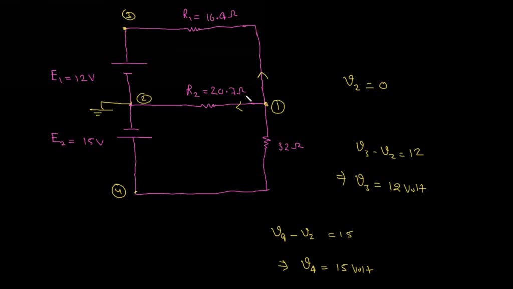 Solved Circuit Determine The Magnitude Of The Current Through