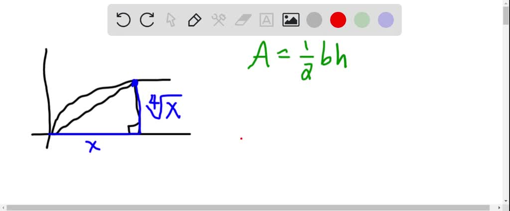 The hypotenuse of a right triangle has one end at the origin and one ...