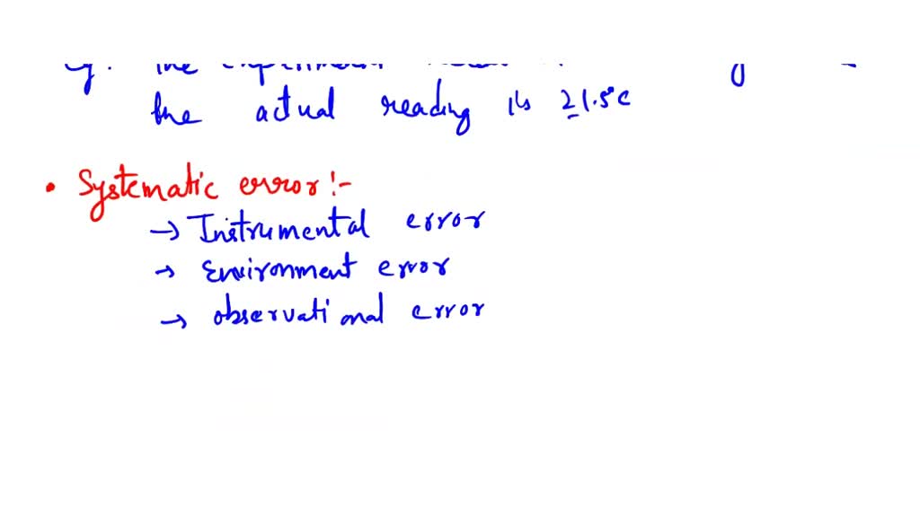 SOLVED: Can I get a definition and example of each of the errors ...