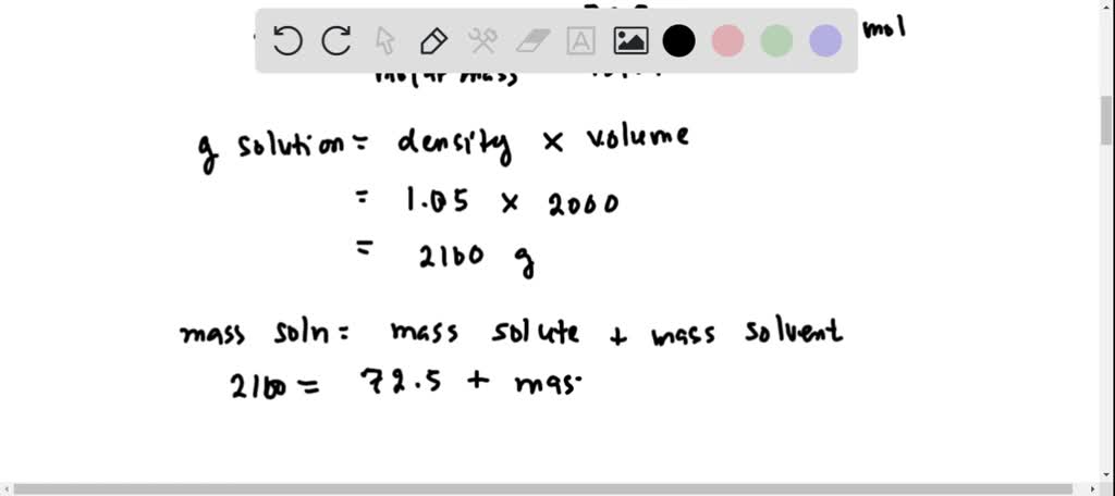 SOLVED: A KNO3 solution is made using 88.4 g of KNO3 and diluting to a ...
