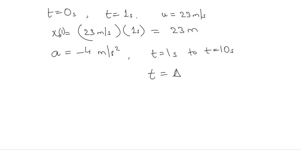 SOLVED: 5. A body moving in the positive x direction passes the origin at time t-0. Between t=0 ...