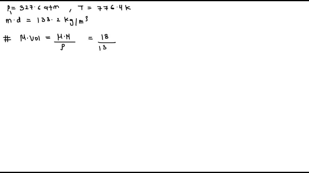 SOLVED: Calculate the fugacity and fugacity coefficient of the water at -4.9 C and 0.1 MPa, 10 ...