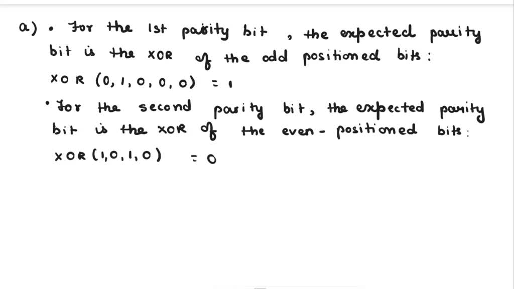 Solved Assuming We Are Using Error Detection Coding Parity Coding 2669