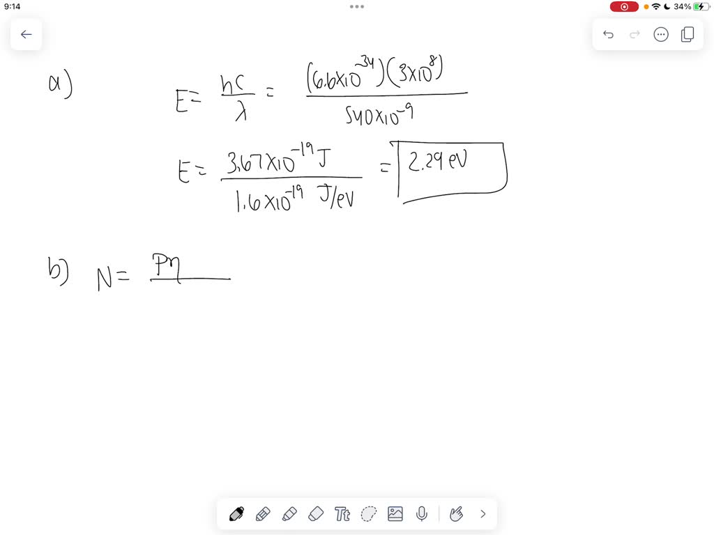 SOLVED: A 100 W incandescent light bulb converts approximately 2.5% of ...