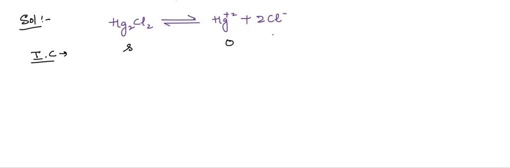 Calculate the solubility constant and the solubility of mercury(I ...