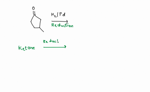 Draw the skeletal structure of the alcohol that forms when the carbonyl ...