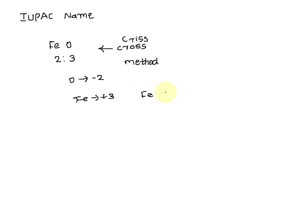 SOLVED: A compound is made up of only iron and oxygen. The ratio of ...