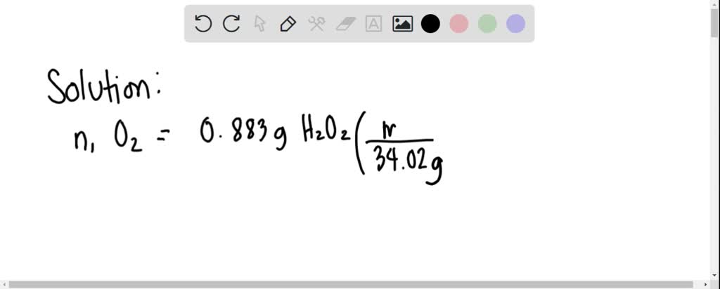 The number of electrons involved when 1 mole of H2O2 , H2O2 decomposes ...
