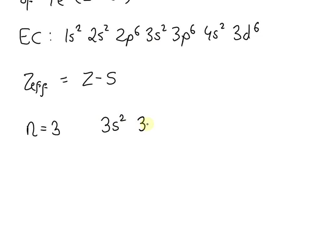 4. Calculate the Zeff a. 3d electron of Ni b. 5p electron of Te c. 3s ...