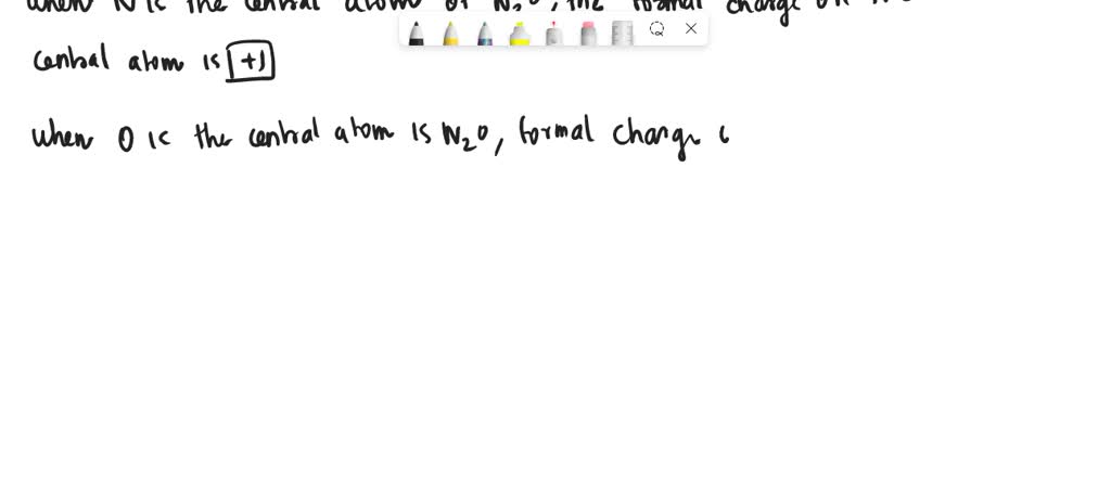 SOLVED: Use formal charges for each of these four Lewis structures to ...