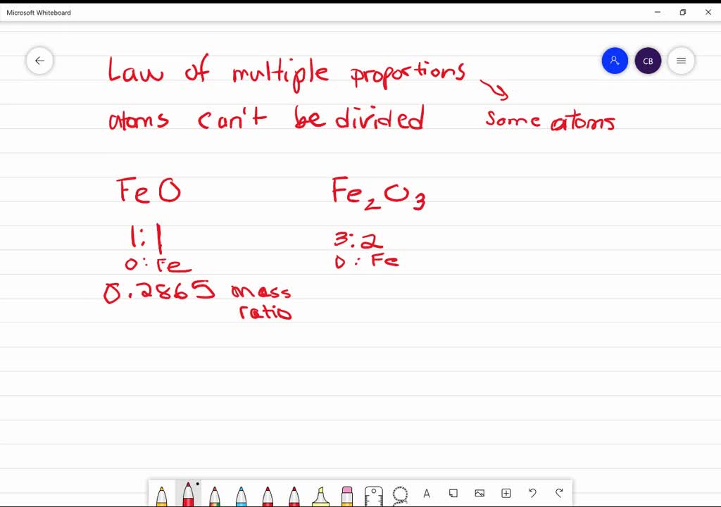 SOLVED Both FeO And Fe2O3 Contain Only Iron And Oxygen The Mass Ratio