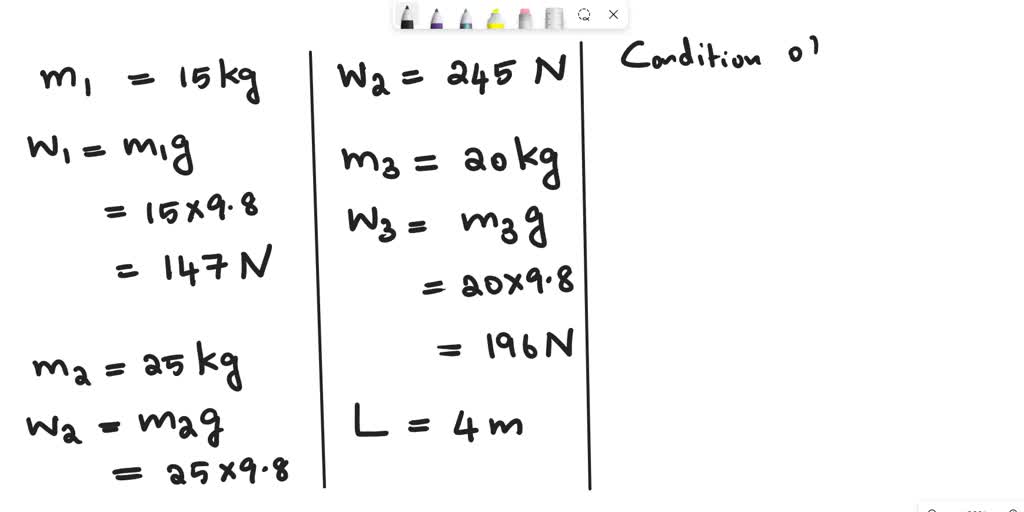 SOLVED: A 15 kg child and a 25 kg child sit at opposite ends of a 4 meter seesaw pivoted at its ...