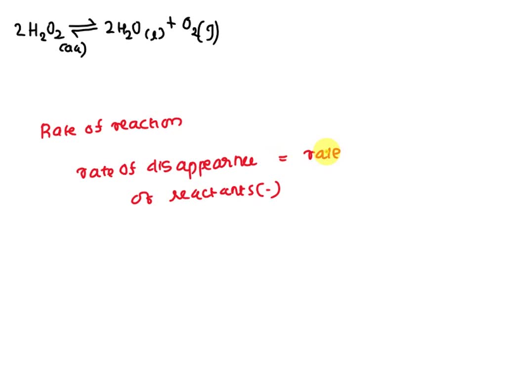 SOLVED: Hydrogen peroxide (agua oxygenada, H2O2) is a colorless liquid ...
