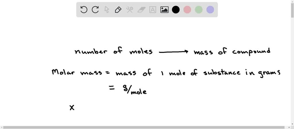SOLVED: Identify the conversion factors needed to convert between the number of moles and the ...