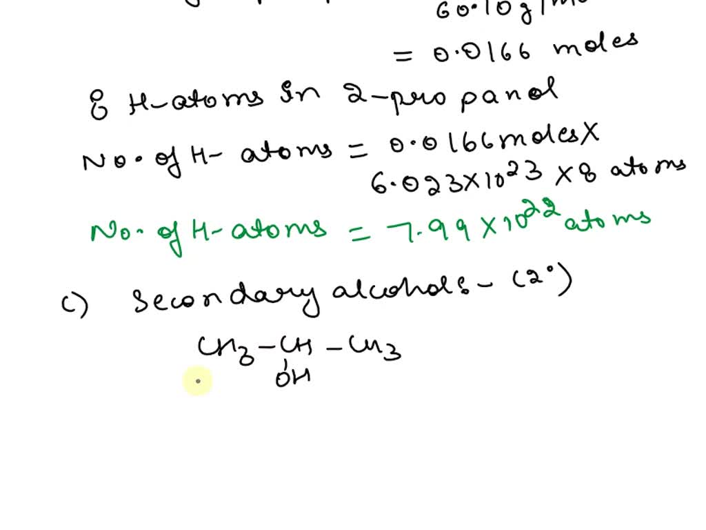 SOLVED: Propan-2-ol is a useful organic solvent. Draw the structural ...