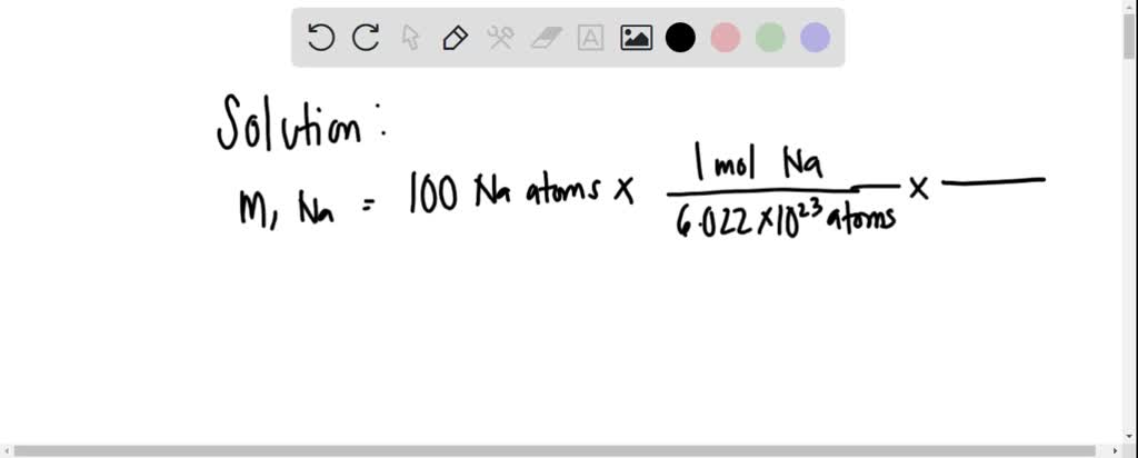 SOLVED: Calculate the mass of 100. atoms of sodium (Na). Mass