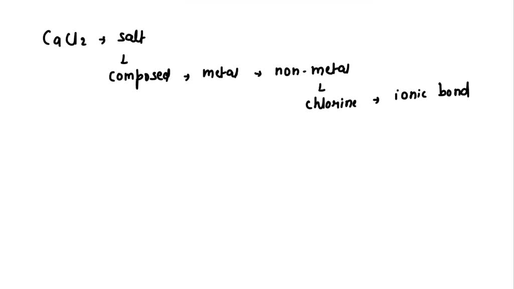 SOLVED: What is the strongest intermolecular force for CaCl2? a ...