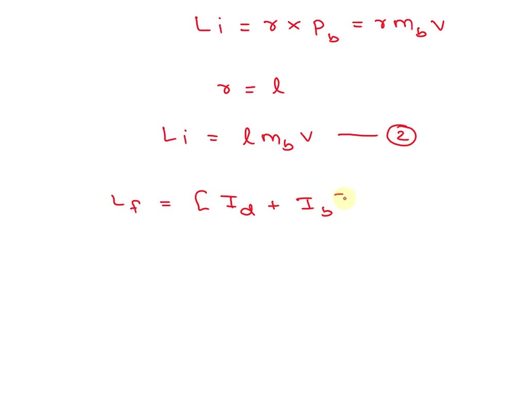 SOLVED: Review A 10 g bullet traveling at 450 m/s strikes 14kg , 1.2-m ...