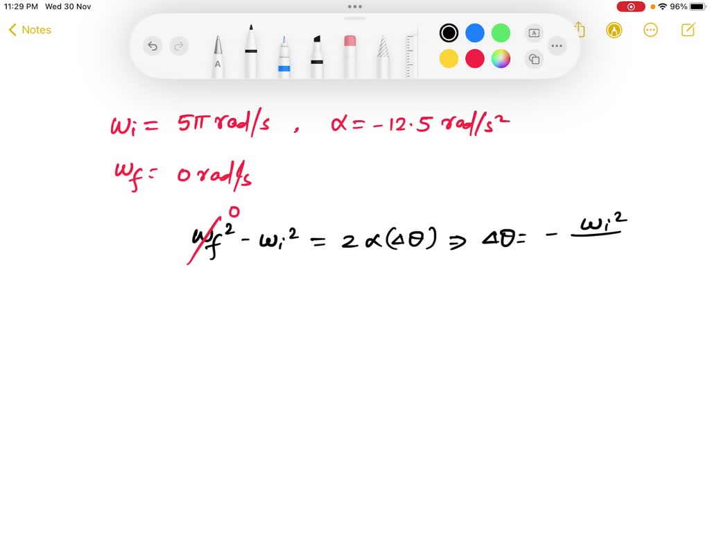 Solved A Wheel Starts Rotating With An Angular Speed Of 5Ï€ Rad Sec