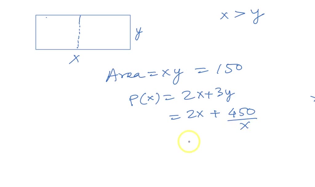 SOLVED: A farmer wants to fence an area of 150 square miles in a ...