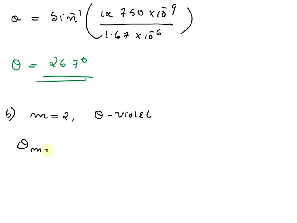 SOLVED: The wavelengths of the visible spectrum are approximately 380 ...