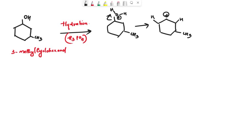 SOLVED: Dehydration of 5-methyl-3-heptanol yields a mixture of two ...