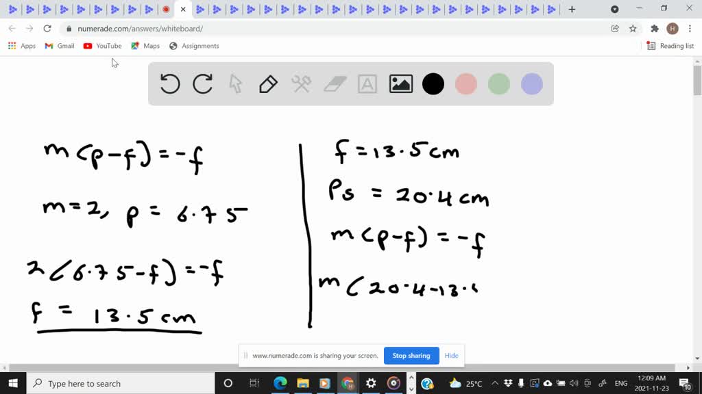 SOLVED: An object is moved along the central axis of a thin lens while ...