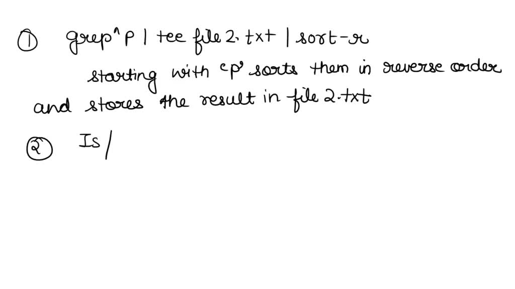 SOLVED: Question 2 In Bash, which of the following commands can be used to view a list of all ...