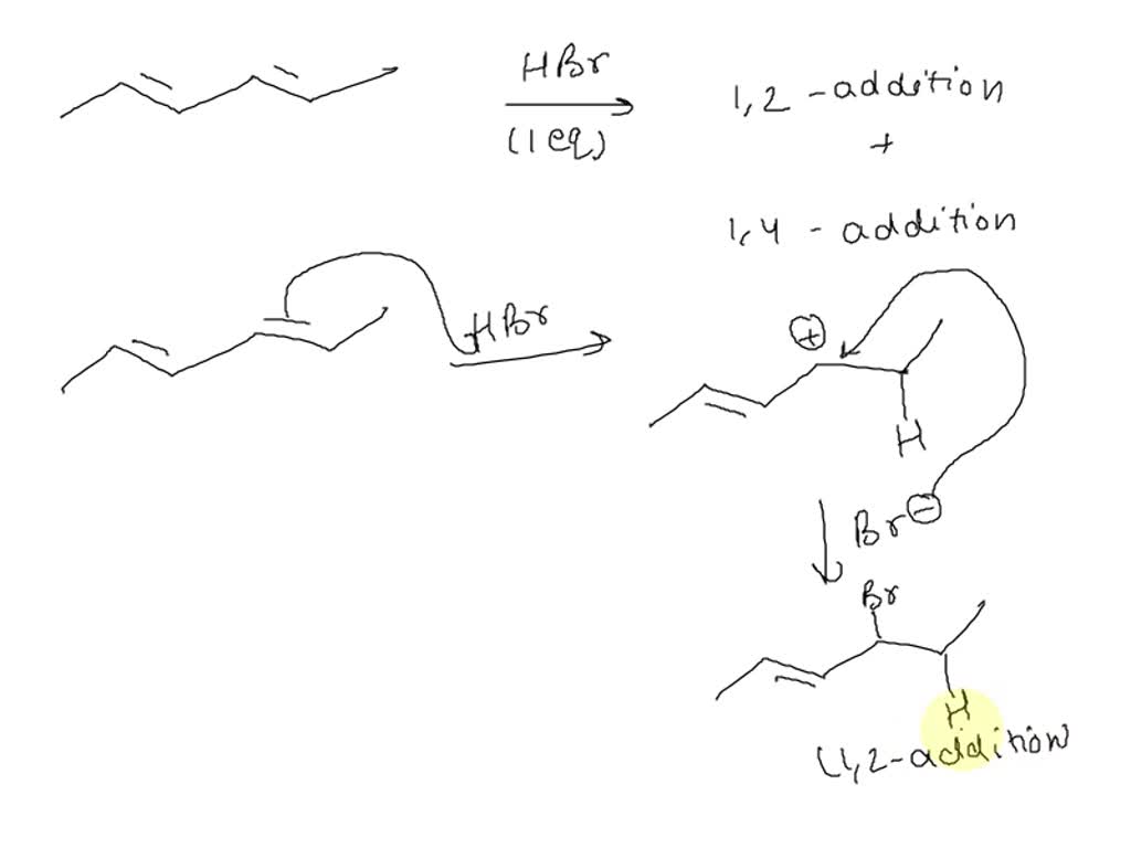 SOLVED: draw the reaction mechanisms for the addition reactions of 2,4-dimethyl-1,3pentadiene ...