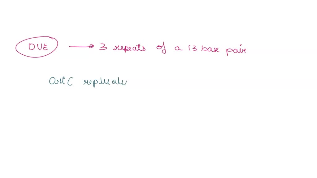 SOLVED: In the Ori C replication origin in E. Coli, the DNA unwinding ...