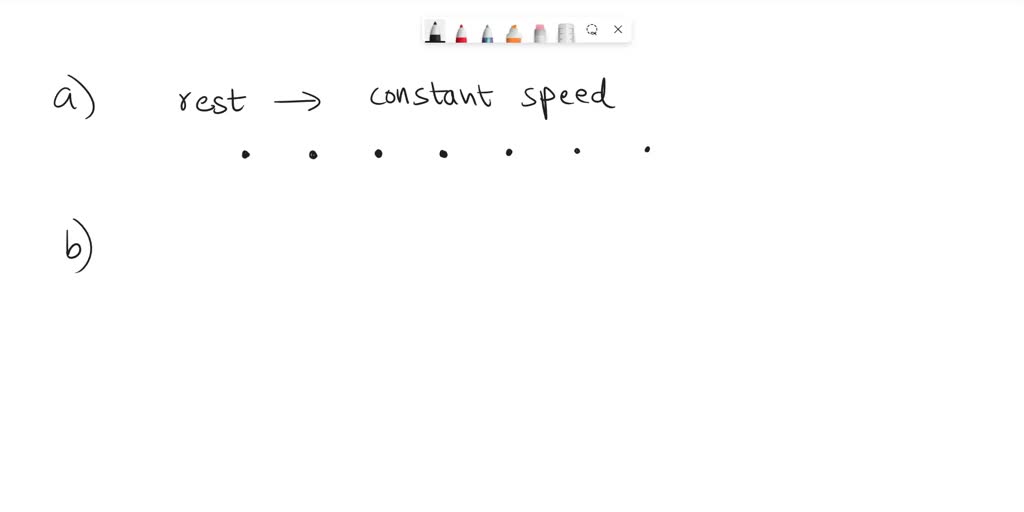 Solved Draw Motion Diagrams For The Following Items A An Object