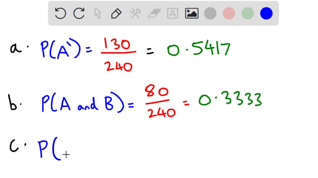 SOLVED: Use the contingency table to the right to determine the ...