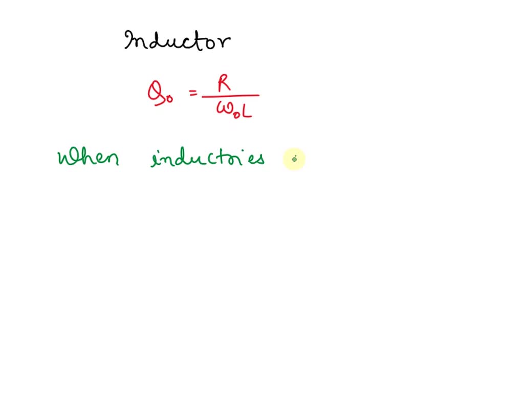 Solved With Regard To An Inductor If You Divide The Inductive Reactance By The Resistance You
