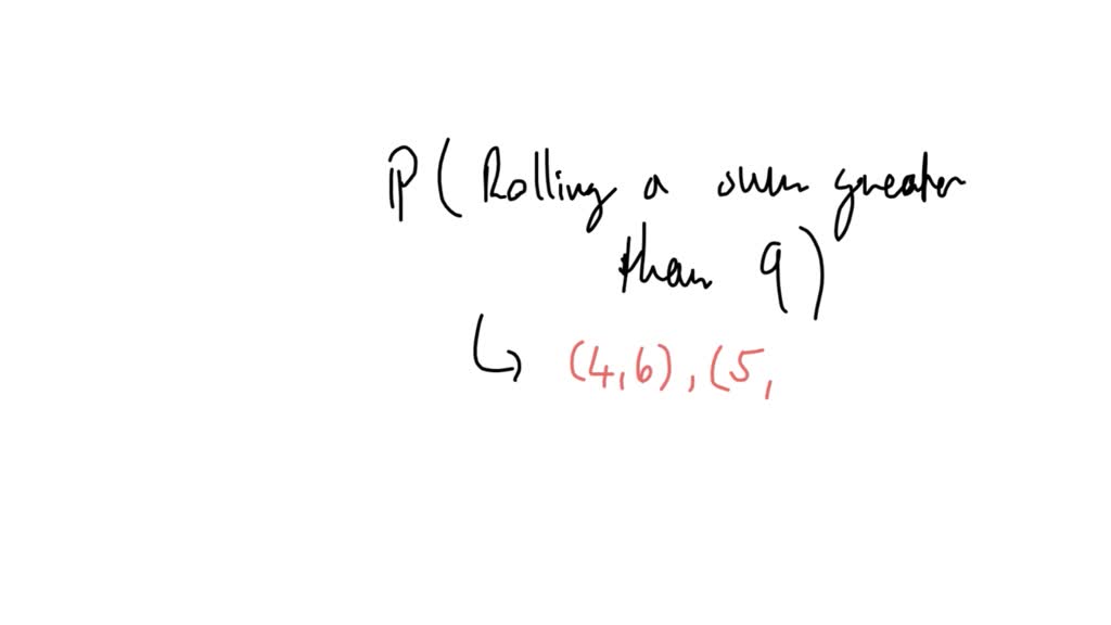 SOLVED: A standard pair of six-sided dice is rolled. What is the probability of rolling a sum ...