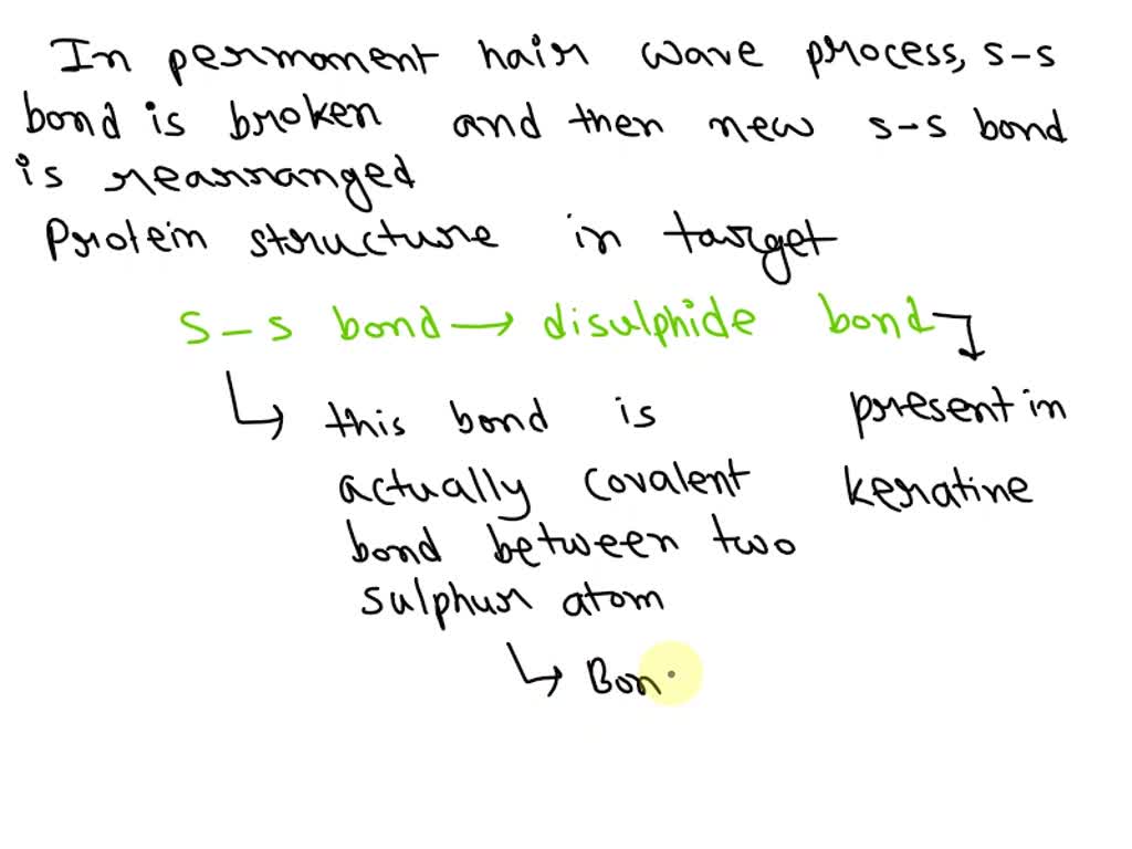 SOLVED: The basic principle behind the permanent wave process for hair ...