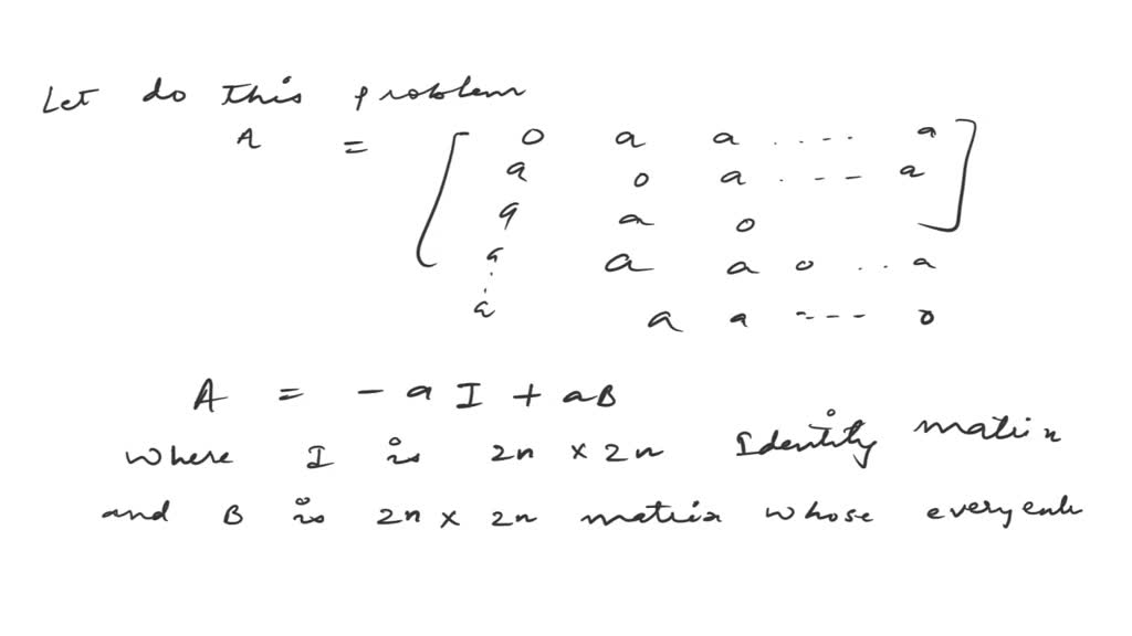 SOLVED: Show that det(A) is not equal to 0 for an nxn matrix if rank(A ... SOLVED: Show that det(A) is not equal to 0 for an nxn matrix if rank(A ...
