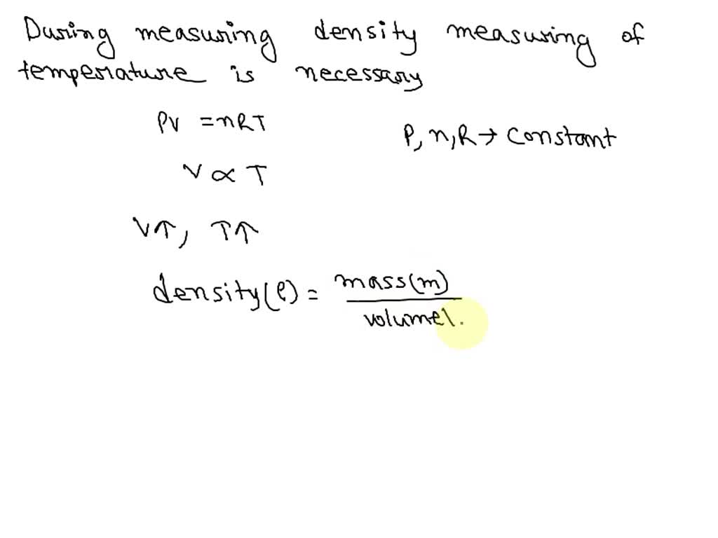 SOLVED: 12.) Why is it necessary to measure the temperature when ...