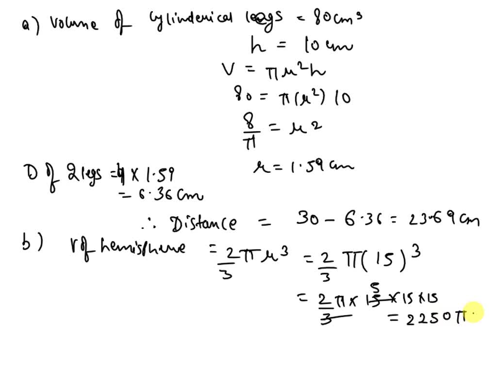 SOLVED: The toy robot has four main parts: two cylinders (legs), a ...