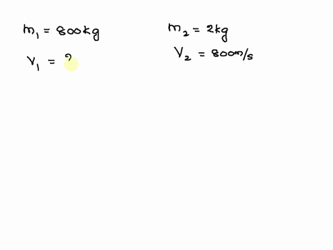 SOLVED: A cannon of mass 0.5 tonnes recoils with a velocity of 0.8 m/s, while firing a shell of ...