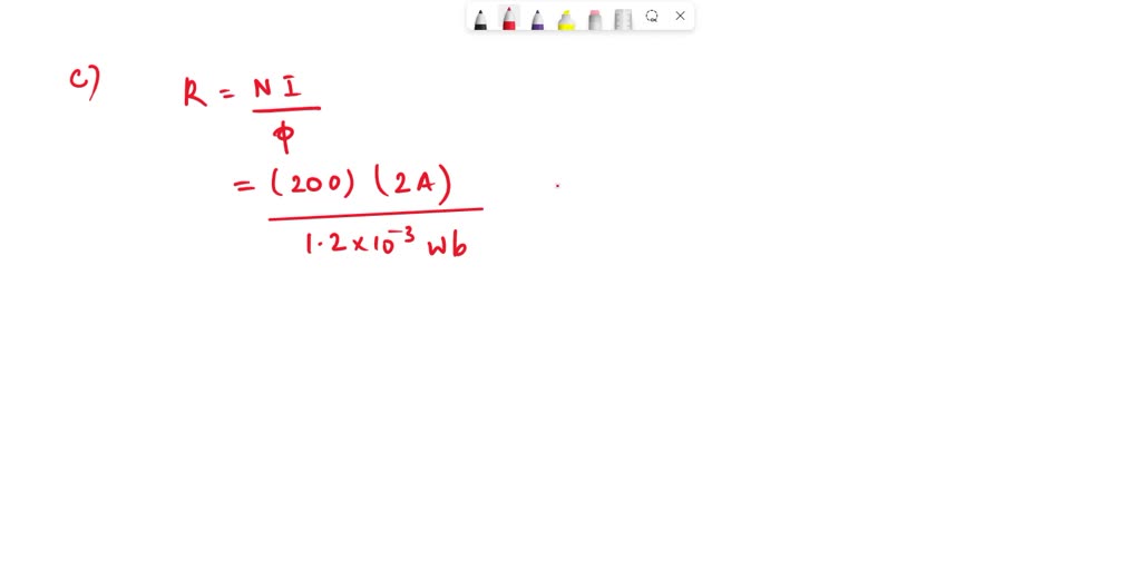 SOLVED: A magnetic circuit consists of an iron ring of mean circumference 80 cm with a uniform ...