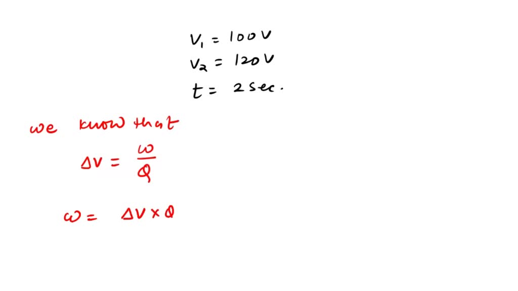 Calculate the amount of work done to draw a current of 8A from a point ...