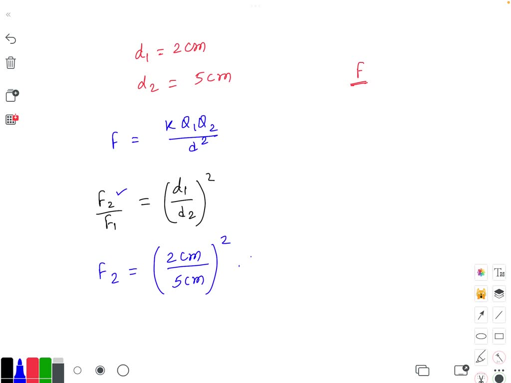 SOLVED: Two-point charges, initially 2 cm apart, are moved to a ...