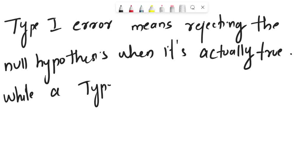 Solved Provide Two Scenarios One Where A Type I Error Occurs And Another Where A Type Ii Error